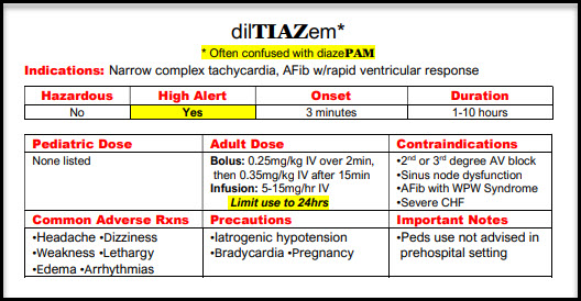 ACLS Drugs – Drug Flash Cards