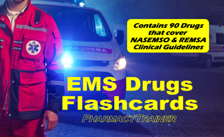 EMS / Paramedic Drugs - Drug Flashcards: Top 200, EMS & ACLS for ...